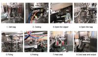 China Fully Automatic Zipper Bag Rotary Packing Machine PLC Control For Oatmeal for sale