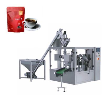 China Auger Filler Standing Bag Powder Packing System With Screw Conveyor for sale