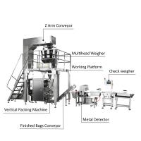 China Popcorn Potato Chips Nuts Packing Machine With Nitrogen for sale