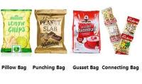 China PLC Control 100g 200g Perforated Bag Packing Machine for Potato Chips for sale