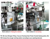 China Zipper Bag Flat Pouch Rotary Packaging Machine For Chocolate Cookies 300g 500g for sale