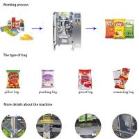 China Chips Weighing 50g 100g Pillow Bag Packing Machine 30Bags/Min for sale