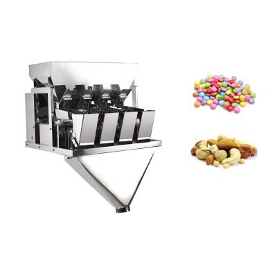 China Rice Sugar Food Snack Weighing 4 Heads Linear Weigher 500g 1000g for sale