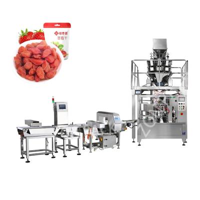 China PLC Control Zipper Bag Rotary Packing Machine Dehydrated Fruit Vegetable Weighing for sale