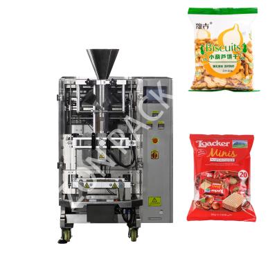 China Potato Chips Puffed Food Pillow Packaging Machine Vertical 55bags/Min for sale