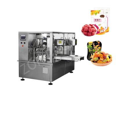 China Sugar Chocolate Candy Rotary Packing Machine PLC Control 50bags/Min for sale