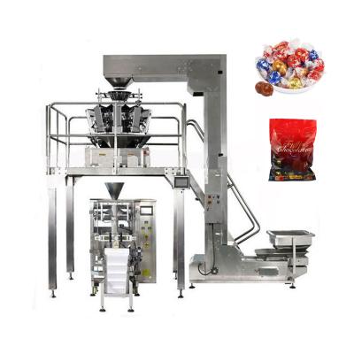 China Nut Bean Chocolate Vertical Packing Machine With Multihead Weigher Automatic for sale