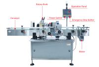 China 35-40bottles/Min Automatic Sticker Labeling Machine For Plastic Round Bottle for sale