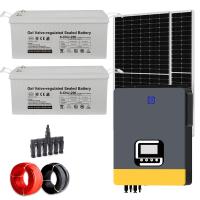 China 10KW Solar Energy System Hybrid Home Solar System With GEL Battery And Pure Sine Wave for sale