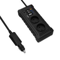 China 200W Portable 12V to 110V 220V Pure Sine Wave Car Power Inverter for sale