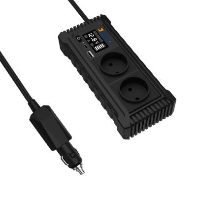 China 200W Portable 12V to 110V 220V Pure Sine Wave Car Power Inverter for sale