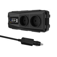 China Compact Size 300W 12V DC to AC Car Power Inverter with Modified Sine Wave USB and Over-heat Protection for sale