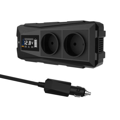 China Compact Size 300W 12V DC to AC Car Power Inverter with Modified Sine Wave USB and Over-heat Protection for sale