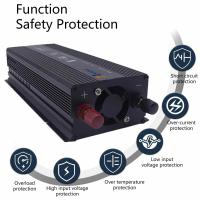 China 1200W Portable Power Inverter 12V/24V DC to 110V/220V AC for Camping Emergencies Prue Sine Wave for sale