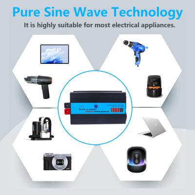 China High Power Pure Sine Wave Inverters 110V/220V Conversion from 12V/24V/48V for Optimal Output Current and Compact Size for sale