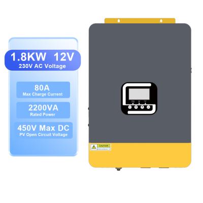 China 12V 2200VA MPPT Hybrid Solar Inverter Pure Sine Wave for sale