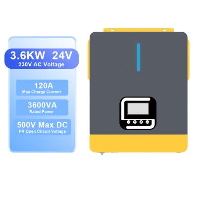 China 3.6kW Hybrid Solar Inverter 48V with MPPT and Lead-Acid Support for sale