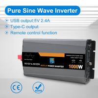 China 1000W Pure Sine Wave Power Inverter 12V/24V to 220V AC for sale
