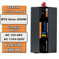 China 2000W Pure Sine Wave Solar Inverter 12V/24V to 110V/220V for sale
