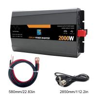 China EU Plug 3KW 24V 220V Pure Sine Wave Off-Grid Solar Power Inverter for sale