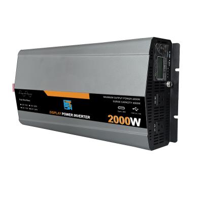 China 2000W 12V/24V to 110V/120V Pure Sine Wave Power Solar Inverter for sale