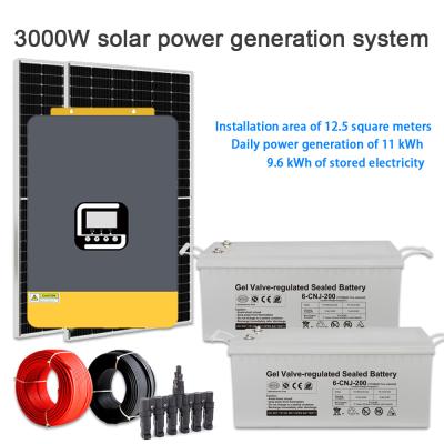 China 2KW Home On/Off Grid Solar Energy System – Adjustable Voltage 120V/220V/230V/240V for sale