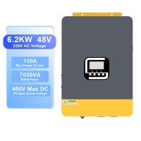 China LCD Display Solar Inverter 6.2KVA 48V Solar Hybrid Inverter Pure Sine Wave On Off Grid Inverter with MPPT Solar Charger for sale