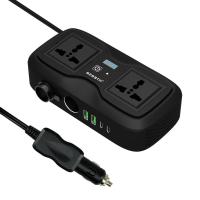 China GaN Power Driver Pro: 400W Peak Car Inverter with 2 AC Outlets & Dual USB PD Chargers | Modified Sine Wave for Home & Road Use for sale