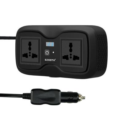 China 200W GaN Car Power Inverter & 100W PD Fast Charger | 12V to 110V/220V Modified Sine Wave AC + Dual USB-A/C for sale