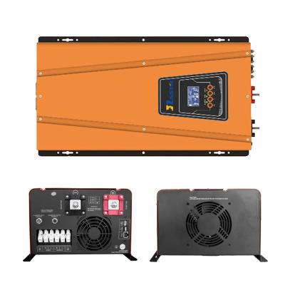China 6kw 48v Pure Sin Dry Contact Communication Port 24v 48v Dc To 220v 230v 240v Ac Low Frequency Inverter With 91% Efficiency for sale