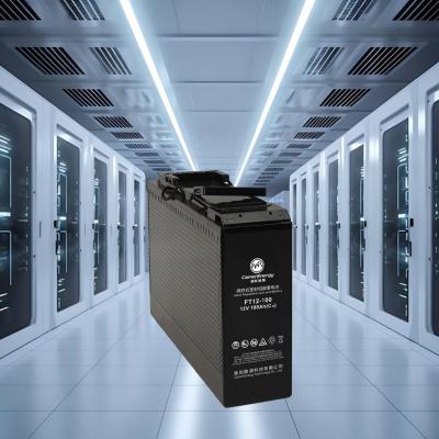 China FT12 Front Terminal VRLA Battery with 12V Nominal Voltage and Up to 12 Years Design Life for Telecom Backup Power for sale