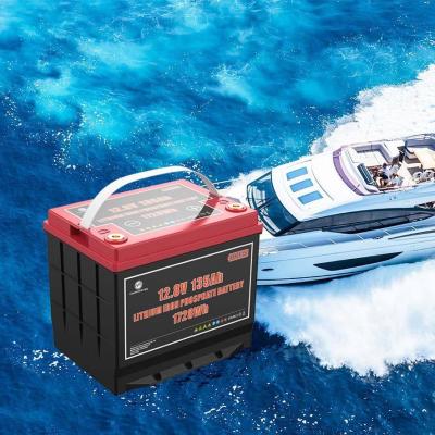 China 12.8V 135Ah LiFePO4 Marine Battery for Boats, Trolling Motors and Marine Electronics for sale