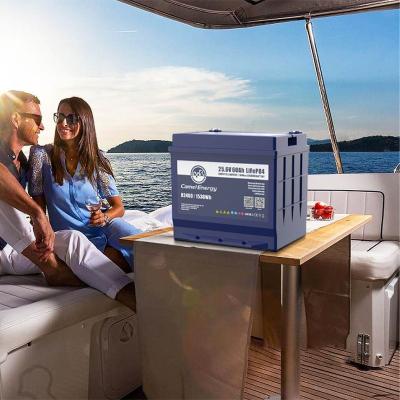 China 25.6V 60Ah IP67 LiFePO4 Marine Battery for 24V Marine Systems for sale