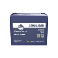 China 12.8V 80Ah Marine LiFePO4 Battery with Bluetooth BMS | IP67 Waterproof Deep Cycle Lithium Boat Battery for sale