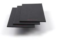 China Recycled or Virgin Pulp Laminated Paperboard Thick Stiffness Full Black Board for sale