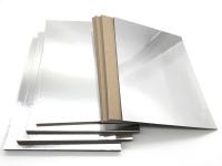 China Recycled Paper Board 2mm Mills Silver Metalized with Grey Back for sale