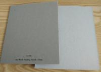 China Recycled Stiffness Paper Hard 1250gsm Solid Grey Paperboard for Matte Book Cover for sale