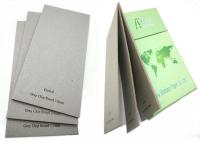 China Glossy AA 2mm 1300GSM Grey Chipboard , Degradable Grey Board Paper for sale