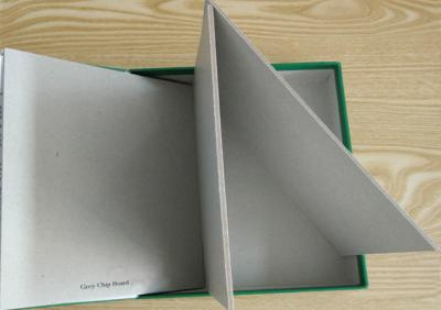 China Grey Chipboard 1.5mm 900gsm High Stiffness Recycled Paper for Book Cover Boxes for sale