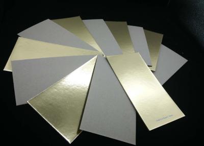 China Environment Grade A Laminated Paperboard Gold Paper Grey Back For Cake Bakery for sale