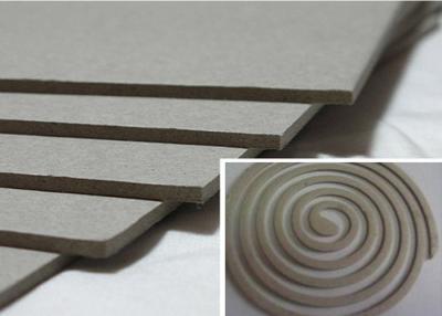 China Solid 1500gsm Unbleached Grey Board Raw Material for Mosquito Coil 2.55mm for sale