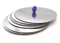 China Customized Round Cardboard Paper Laminated with Metalized Silver Foil Paper for sale