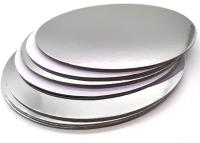 China Customized Round Cardboard Paper Laminated with Metalized Silver Foil Paper for sale