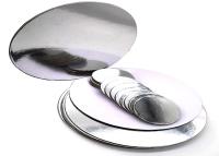 China Customized Round Cardboard Paper Laminated with Metalized Silver Foil Paper for sale
