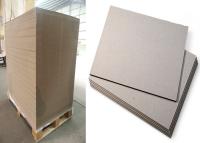 China Eco - Friendly Grade B Thick Strawboard Paper Two Sided Grey Uncoated For Printing for sale
