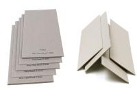 China Eco-friendly Stiffness Thicker Grey Straw Board Paper Standard size 889mmx1194mm for sale