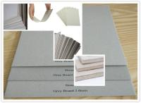 China Recycled Pulp Uncoated Laminated Grey Chipboard 700gsm to 1800gsm 1.5mm Thick Paper for sale