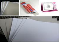 China Recycled Gift Box Material Grey / Gray Chipboard With One Side White 320gsm - 2400gsm for sale
