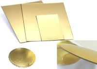 China Metalized Shiny Gold Foil Cardboard Laminated Grey Board 1.0-3.5mm Cake Boards for sale