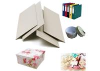 China Crystal Grey Book Binding Board 320-2100gsm Natural Paper Pulp for Arch File Box Cover for sale